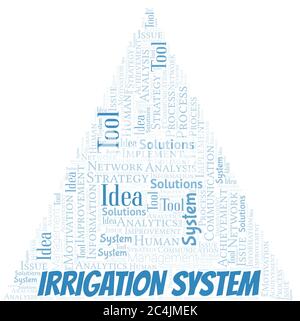 Irrigation word cloud concept. Vector illustration Stock Vector Image ...