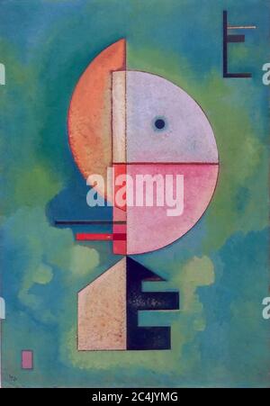 Art of Vasily Kandinsky named Upward seen in the peggy Guggenheim ...