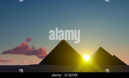 Pyramidal Solar Panels in the Desert with Palm Trees Stock Photo - Alamy
