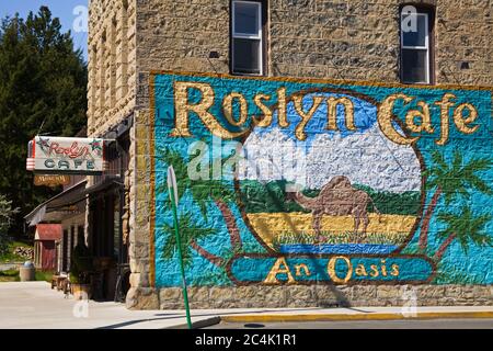 Roslyn Cafe Historic Roslyn Washington State USA Stock Photo - Alamy