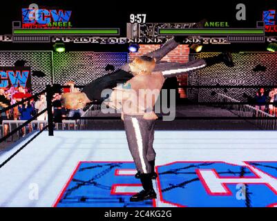 ECW Hardcore Revolution - Sony Playstation 1 PS1 PSX - Editorial use ...