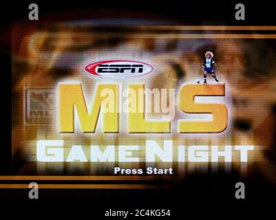 ESPN MLS Game Night - Sony Playstation 1 PS1 PSX - Editorial use only ...