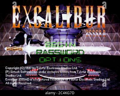 Excalibur - Sony Playstation 1 PS1 PSX - Editorial use only Stock Photo ...