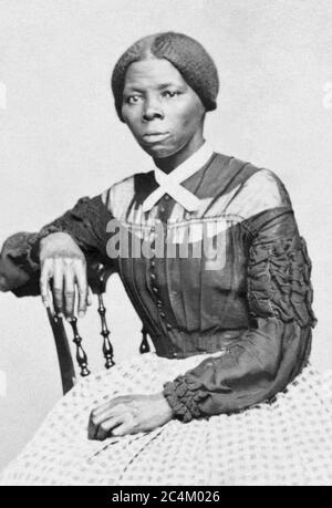 Former slave and Underground Railroad conductor Harriet Tubman (1822 ...