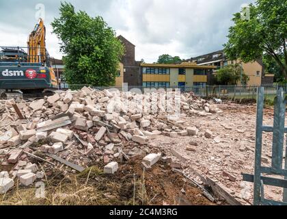 Doctors surgery demolition in Woodrow Centre, Redditch, Worcestershire ...