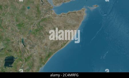 Map of Mogadishu, Somalia. Map of Mogadishu, satellite view, city ...