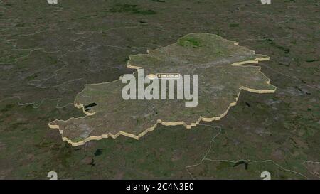 Zoom in on Birmingham (administrative county of England) extruded ...