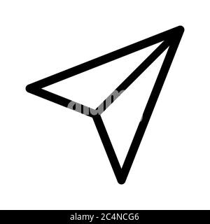 Paper Airplane On Letter Logo Design O Stock Vector Image & Art - Alamy