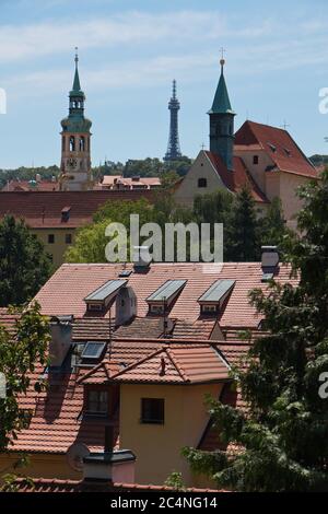 View of Novy svet near Prague Castle in Prague,Czech republic,Europe ...