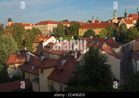 View of Novy svet near Prague Castle in Prague,Czech republic,Europe ...