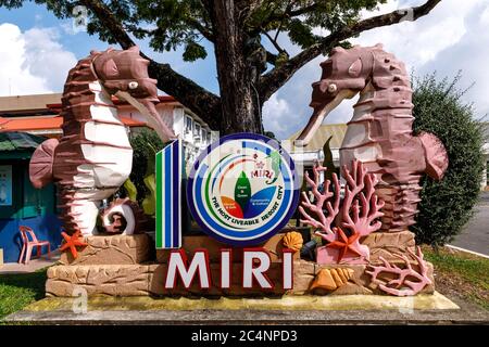 Miri, Sarawak, Malaysia: The Seahorse Sculpture at Miri Waterfront in ...