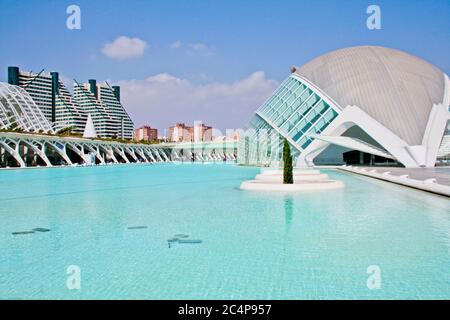 Interior of the Hemisferic building in the city of Valencia, Valencia ...