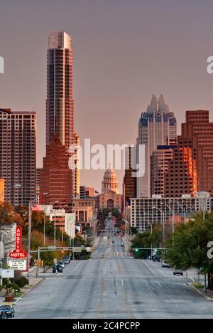Austin, Texas: Downtown high-rise construction Stock Photo - Alamy