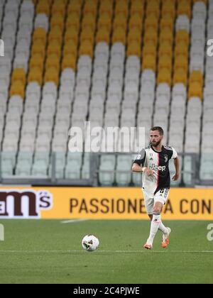Miralem Pjani? during Serie A match between Milan v Juventus, in Milan ...