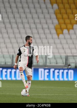 Miralem Pjani? during Serie A match between Juventus v Parma, in Turin ...