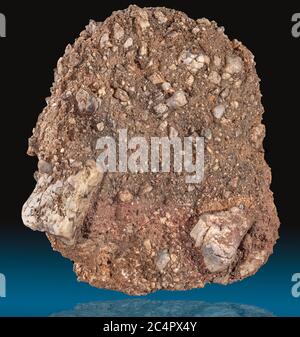 Caliche Conglomerate Rock Caliche is a sedimentary rock, a hardened ...