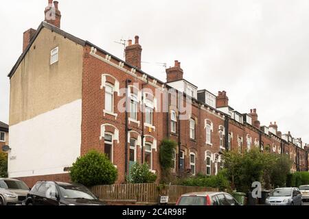 Victorian back to back terrace houses, Leeds, West Yorkshire, Northern ...