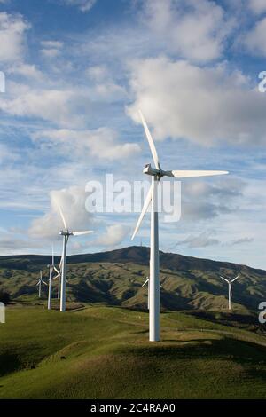 Wind turbines in the Manawatu, New Zealand Stock Photo - Alamy
