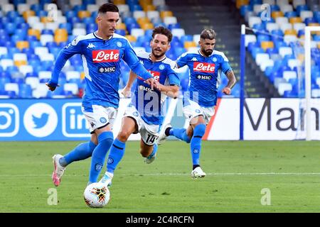 Dries Mertens player of Napoli and Jose Maria Callejon player of ...