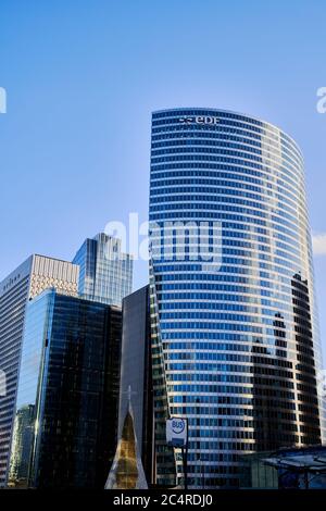 EDF energy headquarters and the Ariane building, skyscrapers and office ...