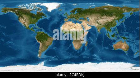 Planet Earth panoramic. Elements of this image furnished by NASA. 3d ...