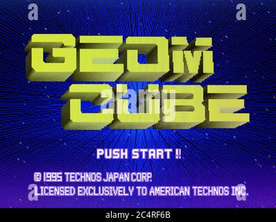 Geom Cube - Sony Playstation 1 PS1 PSX - Editorial use only Stock Photo - Alamy