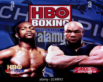 Boxing - Sony Playstation 1 PS1 PSX - Editorial use only Stock Photo ...