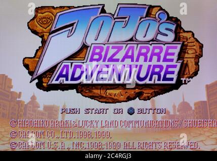 JoJo's Bizarre Adventure - Sony Playstation 1 PS1 PSX - Editorial use ...