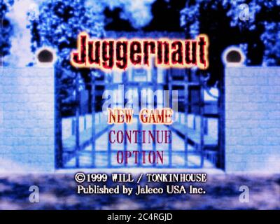 Juggernaut - Sony Playstation 1 PS1 PSX - Editorial use only Stock ...