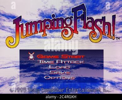 Jumping Flash! - Sony Playstation 1 PS1 PSX - Editorial use only Stock ...
