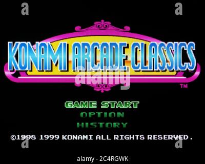 Konami Arcade Classics - Sony Playstation 1 PS1 PSX - Editorial use ...