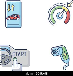 Smart technologies RGB color icons set Stock Vector Image & Art - Alamy