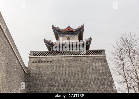 Chinese traditional wall and fortress ruins KUIXINGLOU TIANKAIWENYUN ...