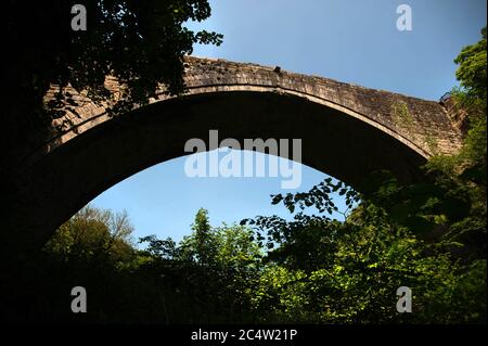 The Causey Arch. Worlds oldest single-span bridge. Near Stanley, County ...