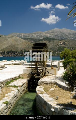 fanari waterwheel argostoli kefalonia ionian islands greece Stock Photo ...