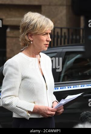 Sally Magnusson, Scottish broadcaster and writer, at the Edinburgh ...
