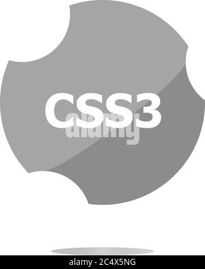 css style web icon isolated on white, web icon Stock Photo - Alamy