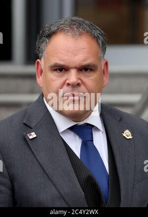 Matthew Taylor leaves Brighton Magistrates Court where he is accused of ...
