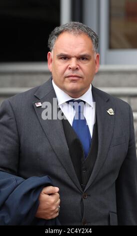 Matthew Taylor leaves Brighton Magistrates Court where he is accused of ...