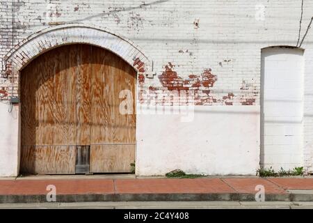 an abandoned factory loading dock Stock Photo - Alamy