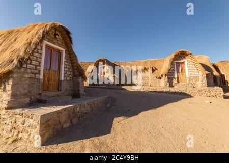 Uyuni, Bolivia - october 02, 2018: Jukil Community Lodge, a salt hotel ...