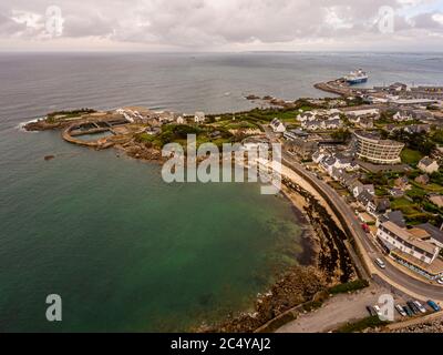 Aerial view of Roscoff town in Brittany, France Stock Photo - Alamy