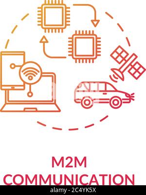 M2M communication concept icon Stock Vector Image & Art - Alamy