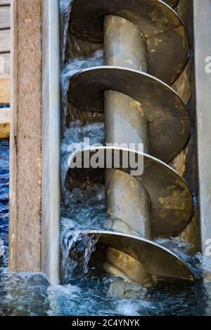 The Archimedes screw, Archimedean screw or screwpump, is a machine ...