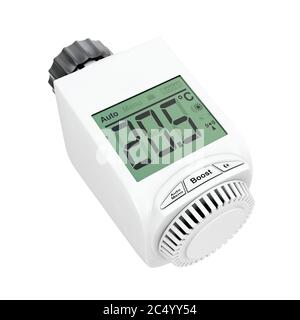 Digital Wireless Radiator Thermostatic Valve in Shopping Cart on a ...