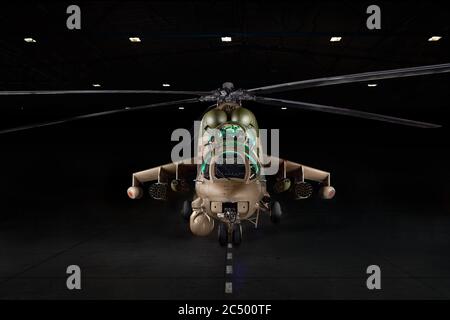 Mil Mi-24P attack helicopter of the Russian Air Force Stock Photo - Alamy