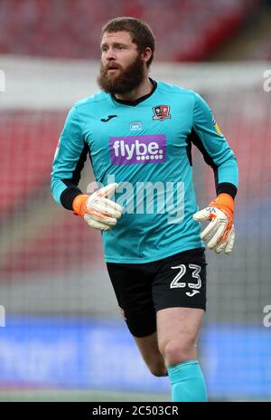 Exeter City goalkeeper Jonny Maxted during the Sky Bet League Two Play ...
