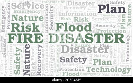 Fire safety word cloud concept. Collage made of words about fire safety ...