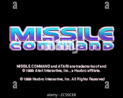 Missile Command - Sony Playstation 1 PS1 PSX - Editorial use only Stock ...