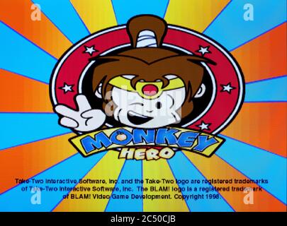 Monkey Hero - Sony Playstation 1 PS1 PSX - Editorial use only Stock ...